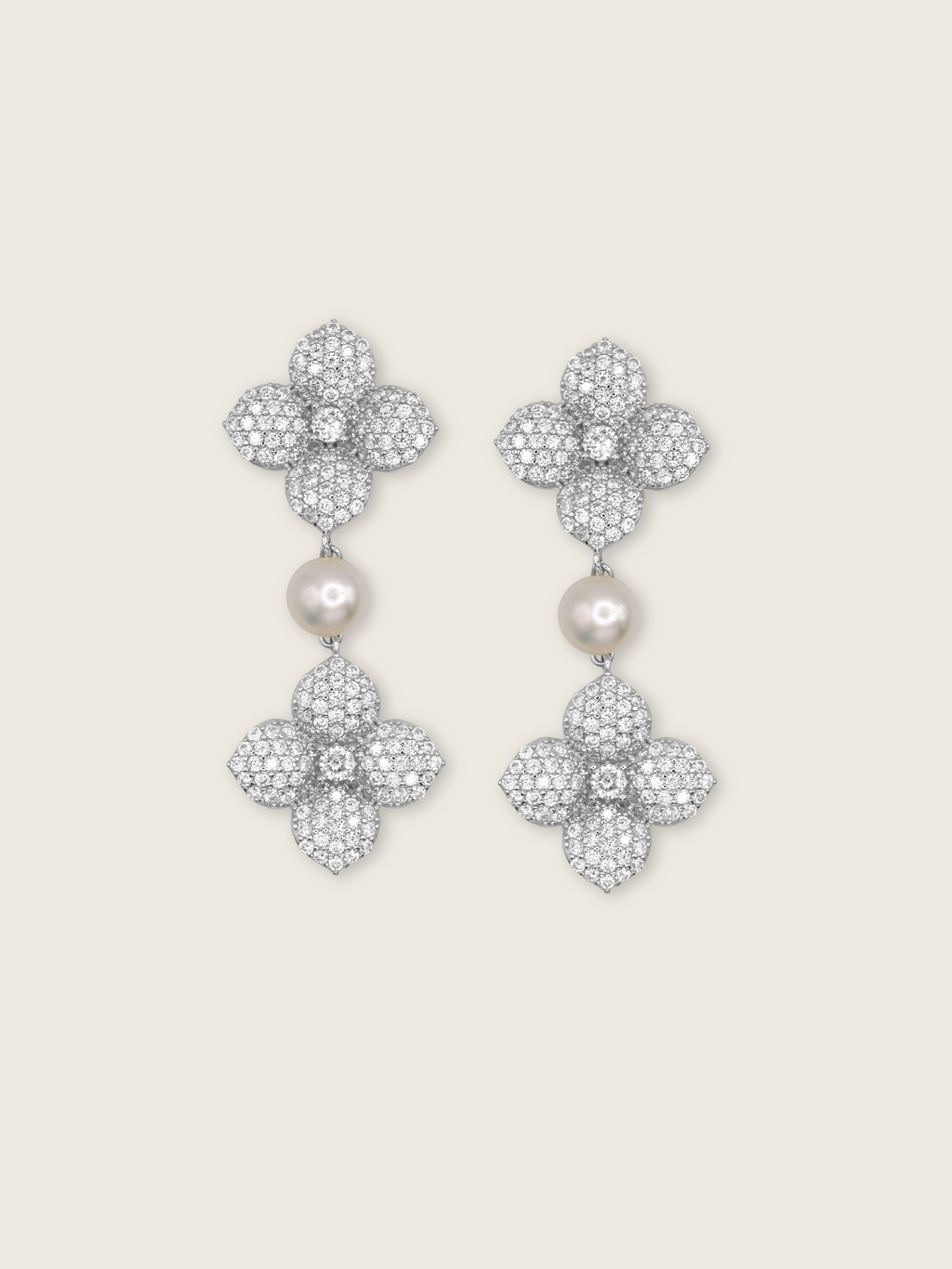 Hydrangea Pearl Drop Earring – Nice Cream London