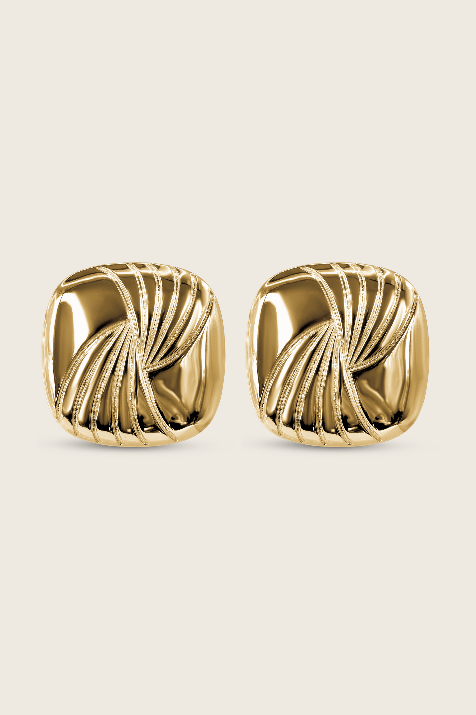 Miranda Gold Statement Earrings – Nice Cream London
