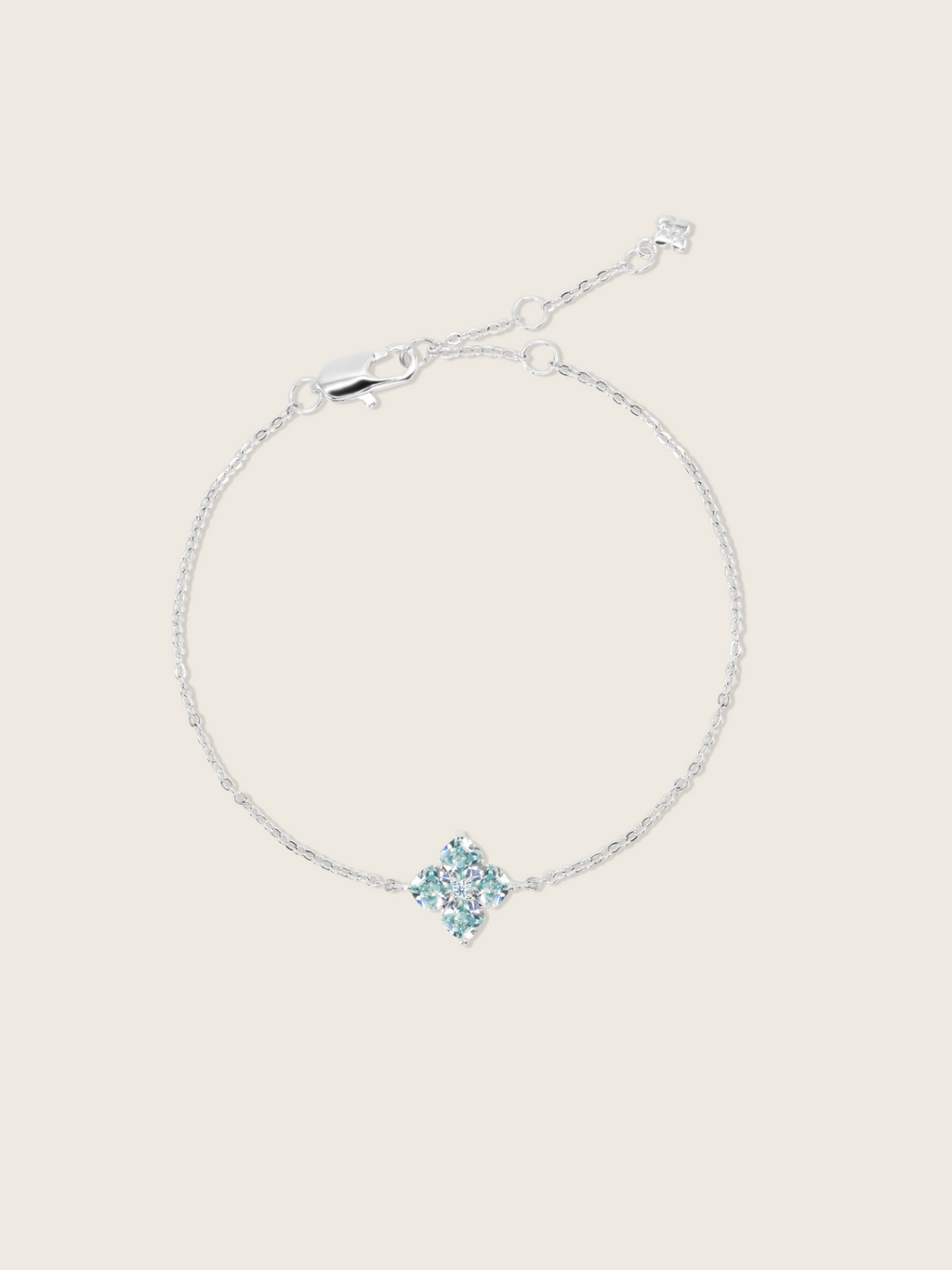 Mini Crystal Hydrangea Bracelet - Aqua – Nice Cream London